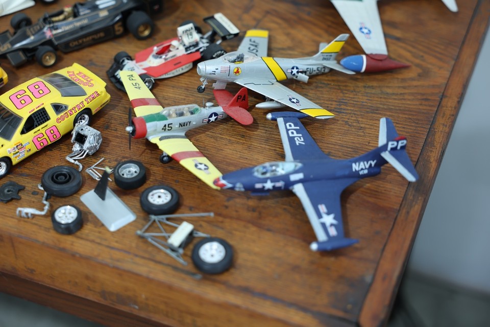 Vintage Plastic Model Car Airplane Lot Junkyard Parts Indy Car Semi ...