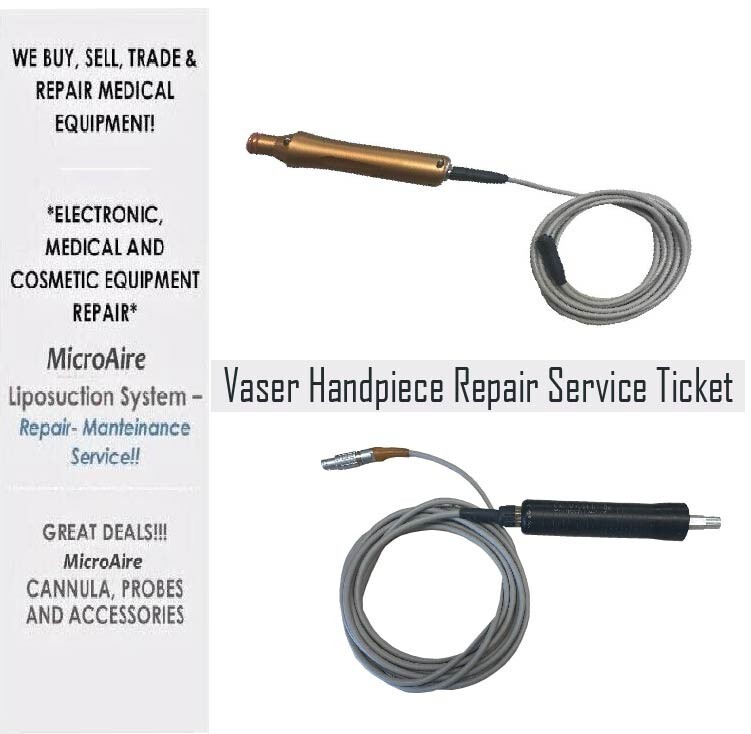 Ultrasonic VASER Liposuction Handpiece Repair Service Ticket | eBay