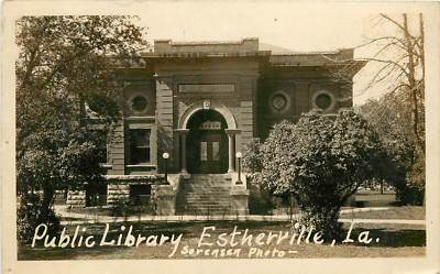 Iowa, IA, Estherville, Public Library 1933 Real Photo Postcard | eBay