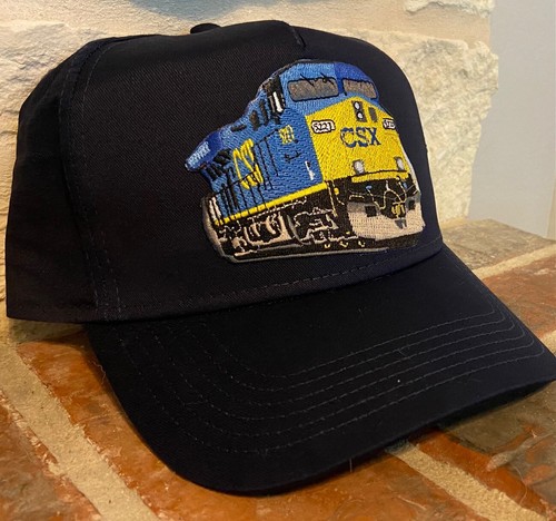 Cap / Hat -(Navy Blue)- CSX Railroad Locomotive (CSX) - #22392 -NEW | eBay