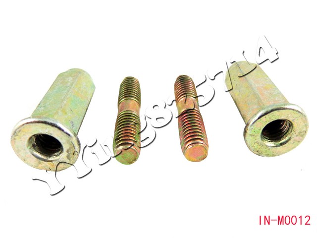 Gy6 50cc-150cc Muffler Screw Set 6mm Exhaust Bolts Nuts Scooter Moped ...