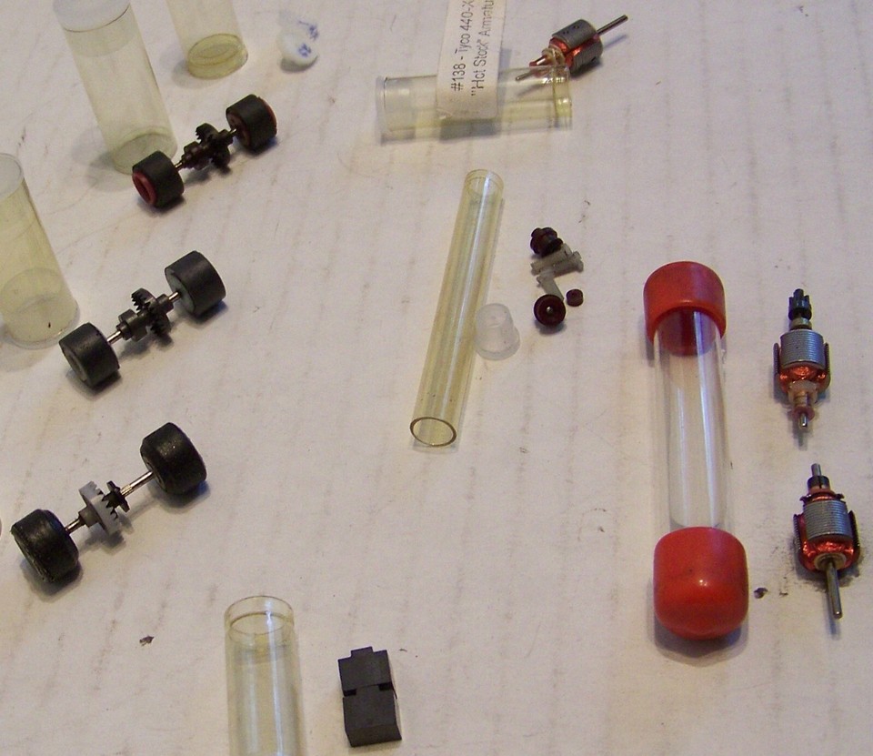 Lot Tyco 440x2 HO slot car performance parts,gears axles,armatures | eBay