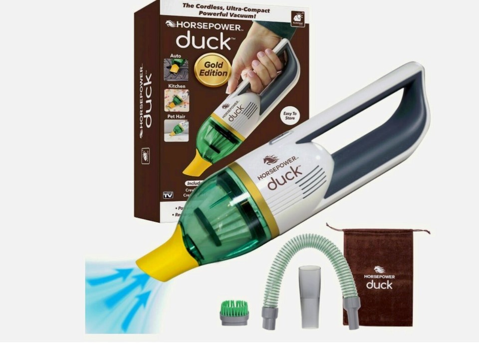 Horsepower Duck Vacuum Rechargeable Handheld Vacuum with Accessories ...