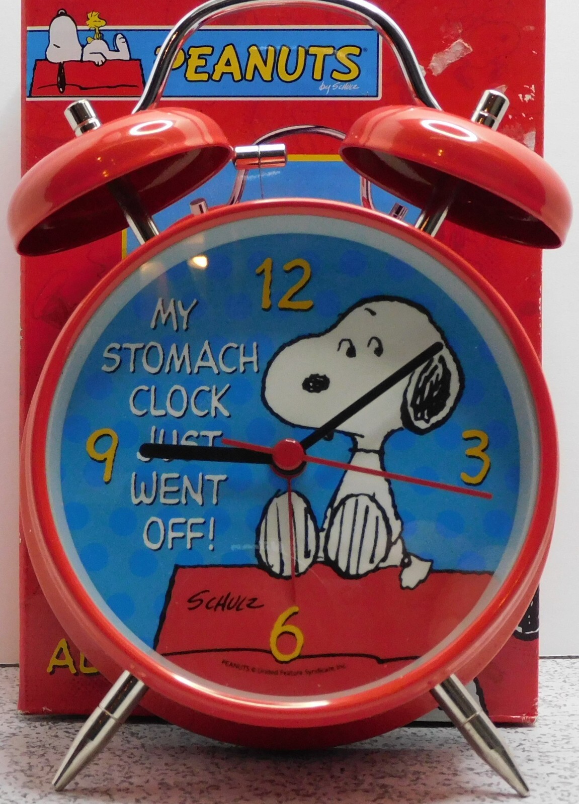 Vintage Peanuts Snoopy Alarm Clock Working New | eBay