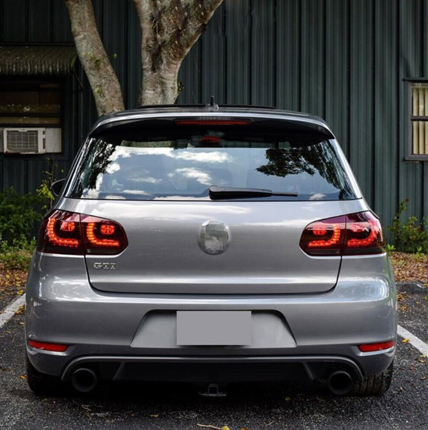 VLAND Headlights+Red Smoked Tail Lights For 2010-2014 Volkswagen Golf 6 ...