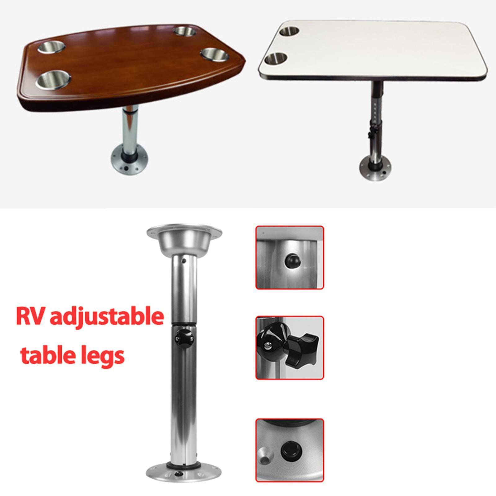 Table Leg Mount Bracket Adjustable for Motorhome Telescopic Furniture ...