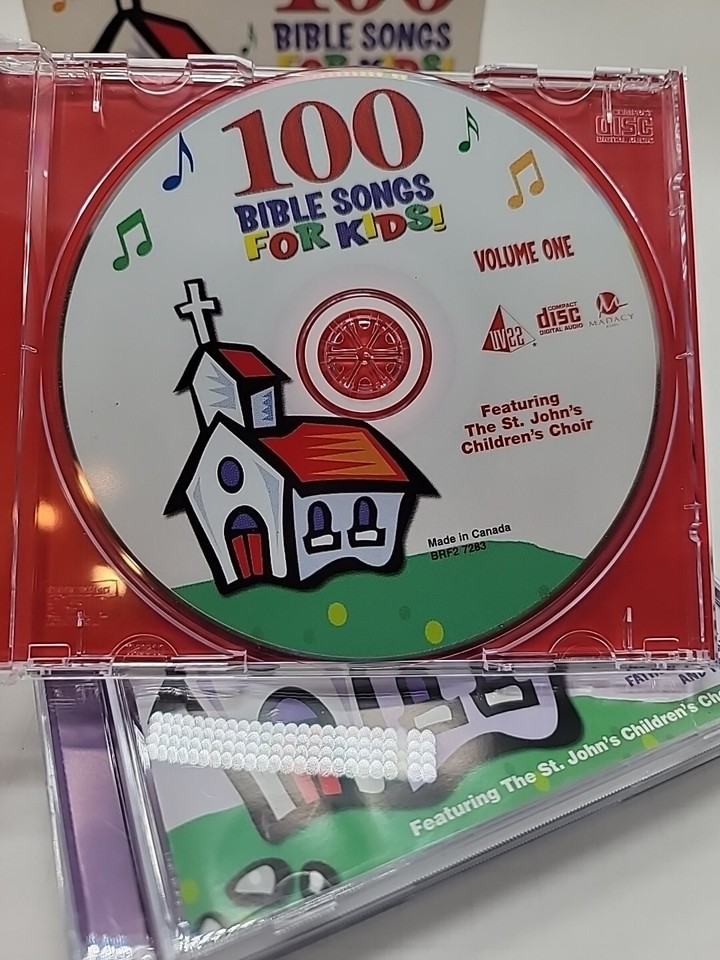 100 BIBLE SONGS FOR KIDS 3 CDS Kumbayah Jesus Loves Me Etc,4th CD Is ...