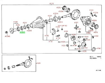 Toyota OEM Rear Differential Pinion Seal 90311-38047 Factory Various ...