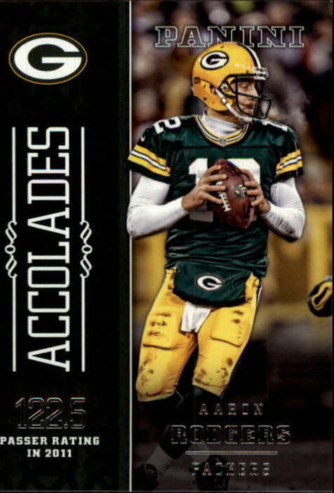 2016 Panini Accolades Green Bay Packers Football Card #14 Aaron Rodgers ...