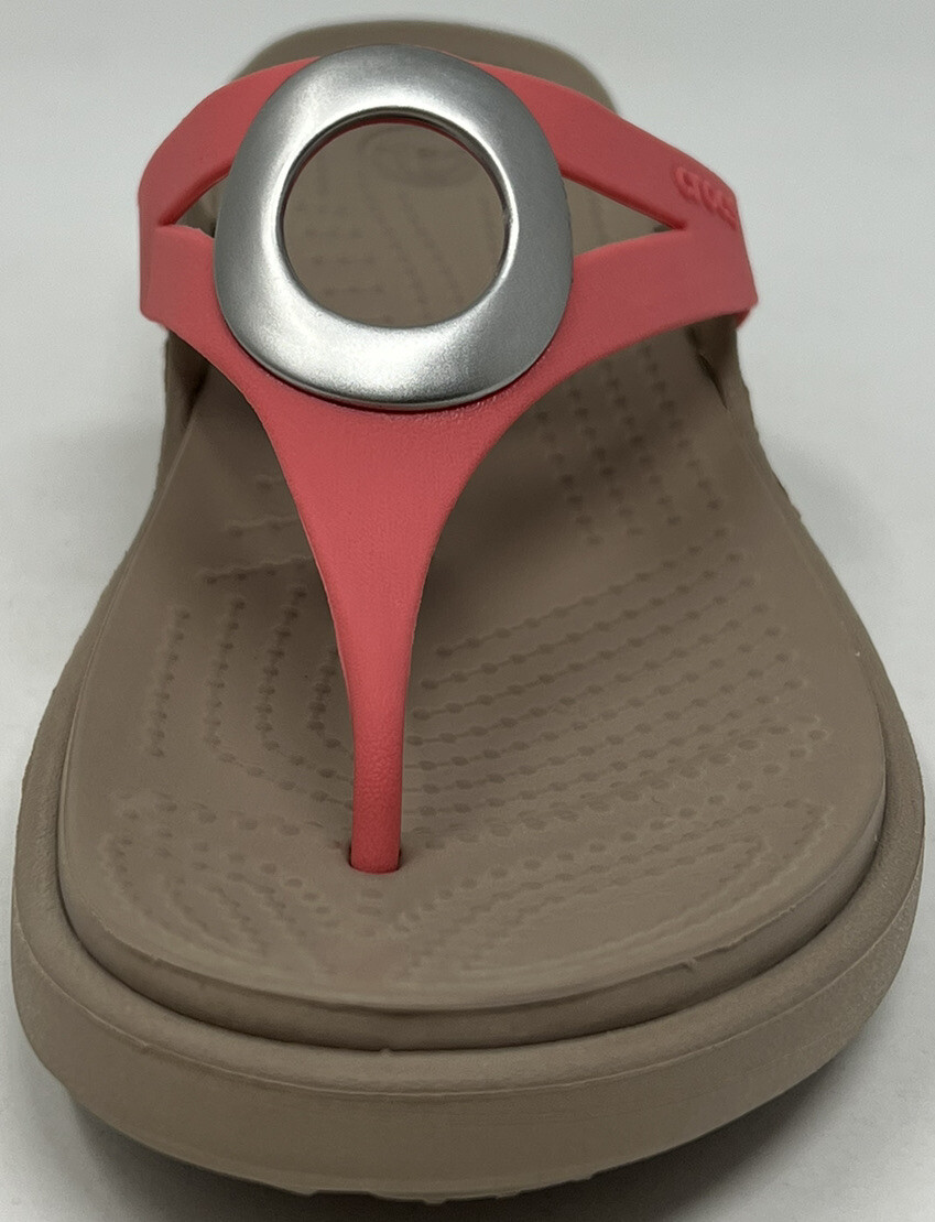 Crocs Sanrah Matte Circle Wedge Flip Sandal Women's S… - Gem