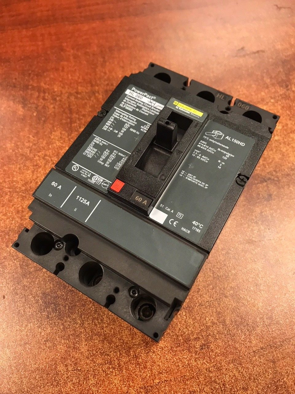 HLP36060 Square D 60 AMP 600V 100KA@480V Bolt on Circuit Breaker ...