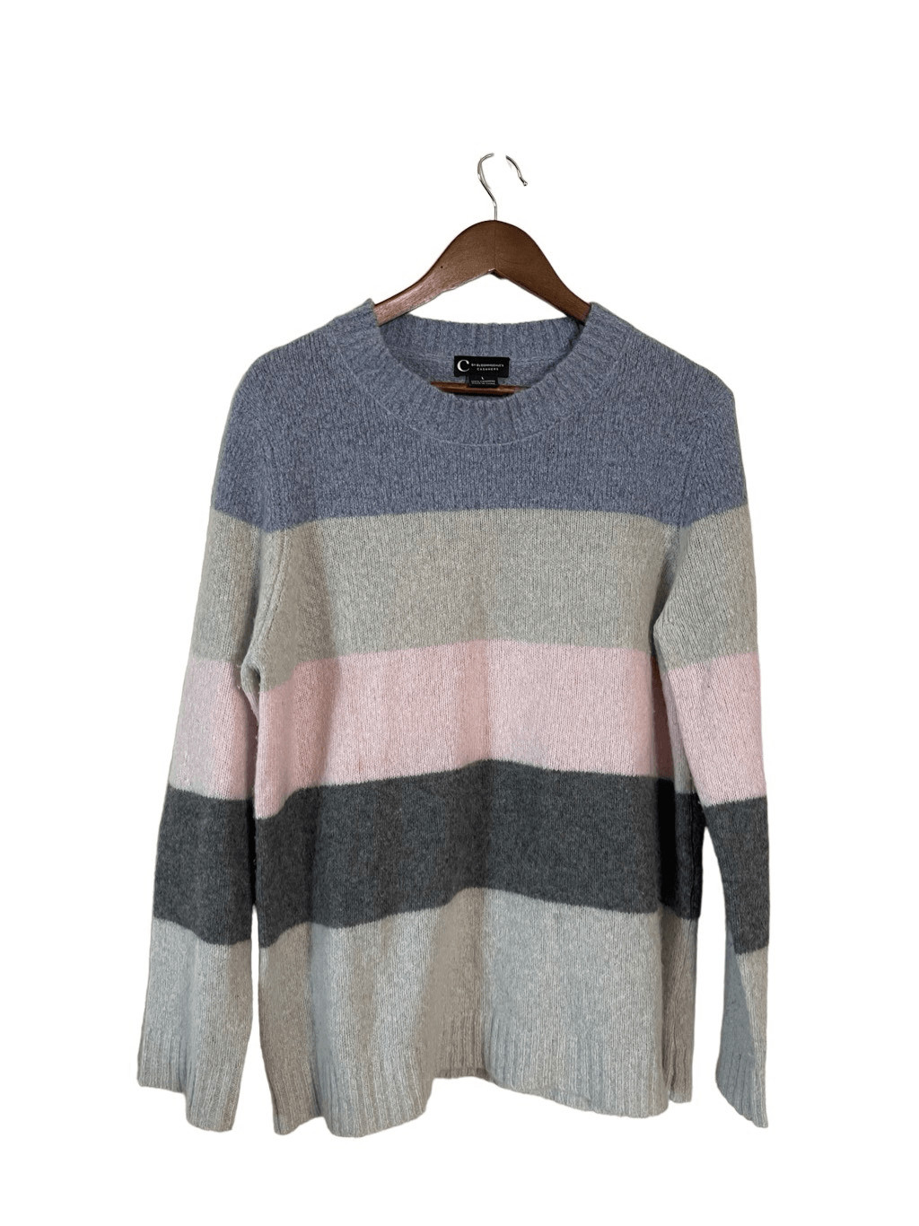 C by Bloomingdale's Colorblock Pastel 100% Cashmere S… - Gem