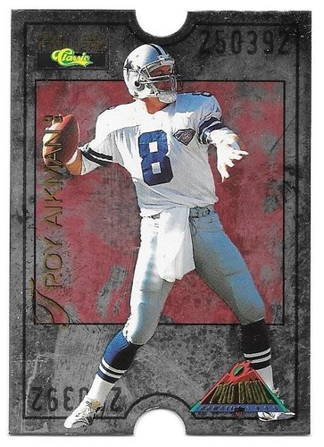 TROY AIKMAN 1995 CLASSIC PRO LINE PRO BOWL HAWAII PB-5 DALLAS COWBOYS ...