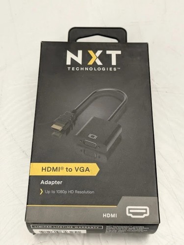 NXT Technologies HDMI to VGA Video Adapter (NX29747) Black 1080p HD ...
