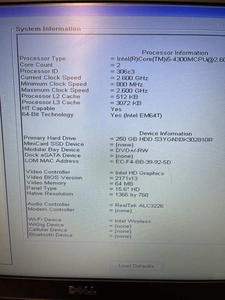 Dell E6540 Excellent, Complete Win11 SSD AC | eBay