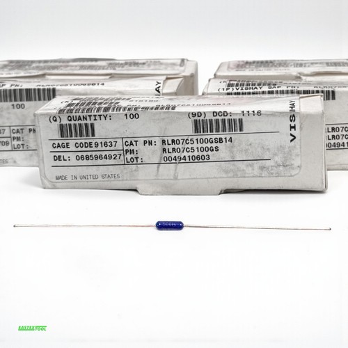 VISHAY RLR07 METAL FILM RESISTOR 500-PK RLR07C5100GSB14 , MILITARY ...