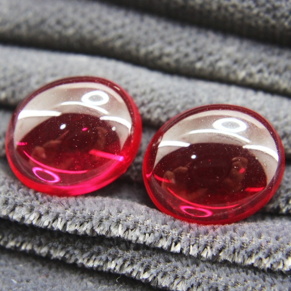 17.5 Ct Certified Natural Red Ruby Cabochon Shape Loose Gemstones | eBay