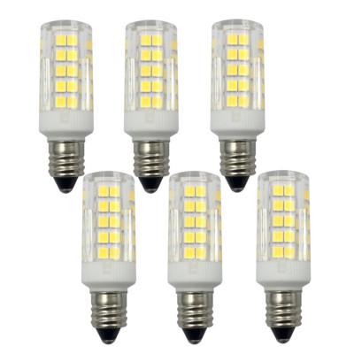 6pcs E11 Screw LED Light Bulb 64-2835 LEDs Dimmable 5W 110V Ceramics ...