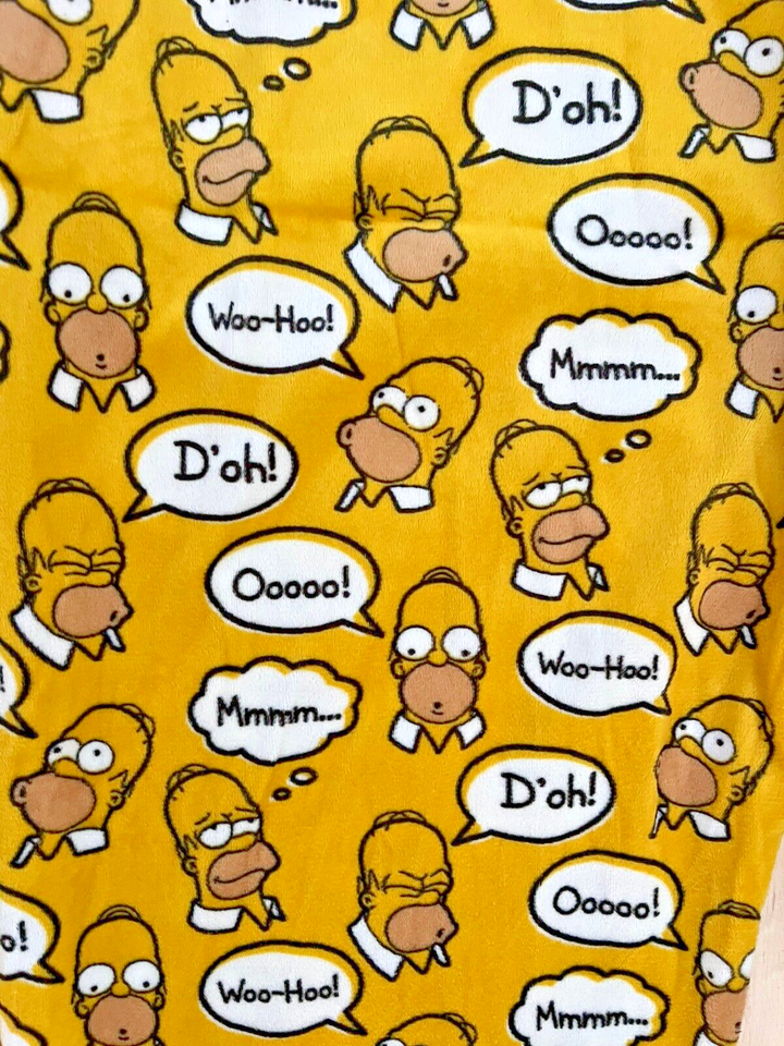 THE SIMPSONS Lounge Pants Homer Pajama Pants POCKETS SOFT-LTD ED -$48. ...