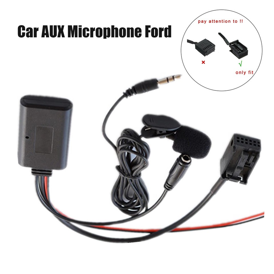 Car Audio Device Bluetooth Aux Cable Microphone Adapter For Ford Focus ...
