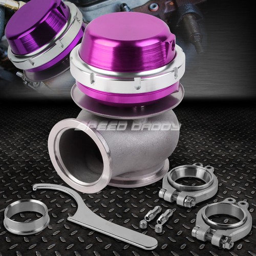 UNIVERSAL EXTERNAL 14-PSI 40MM TURBOCHARGER V-BAND 4" WASTEGATE+SPRING ...