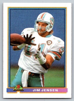 1991 Bowman #298 Jim Jensen Miami Dolphins | eBay