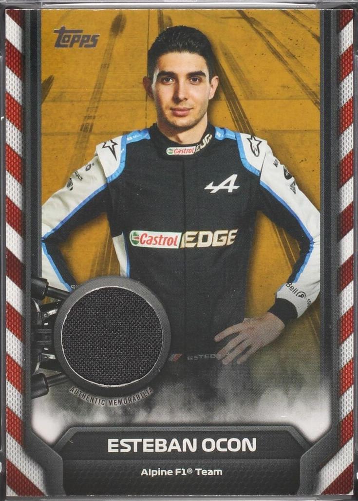 2021 Topps Formula 1 - F1 Relics Esteban Ocon #F1R-EO Gold /50 (MEM ...