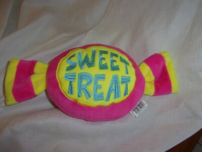 sweet treat yellow pink candy plush 11x5" lovey wrapped twisted ends | eBay