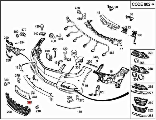 Genuine MERCEDES S204 W204 C-CLASS W204 License plate holder 2048171978 ...