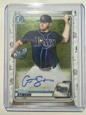 2020 Bowman Chrome Graeme Stinson #CPA-GST Auto Tampa Bay Rays | eBay