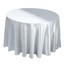 132" Inch round Satin Tablecloth 21 COLORS Table Cover Wedding Banquet ...