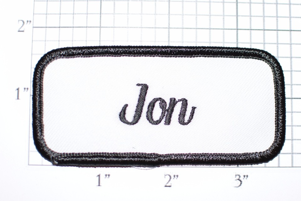 Name Tag Patch Embroidered Vintage Sew-on for Work Shirt Uniform ...