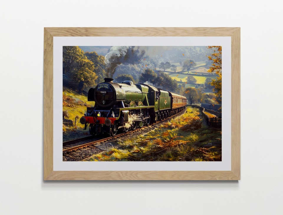 Steam Train Framed Canvas Picture Poster Print Wall Art | eBay UK