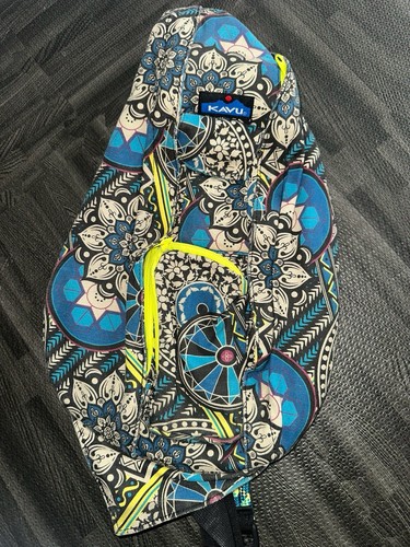 Kavu Rope Sling Bag Multi Colored Geometric Boho Pattern Crossbody ...