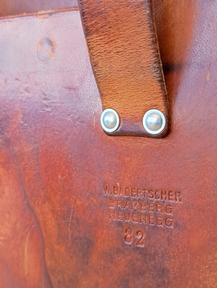 Swiss Army Leather Bag Folding Vintage Military Officer Medic Paramedic ...