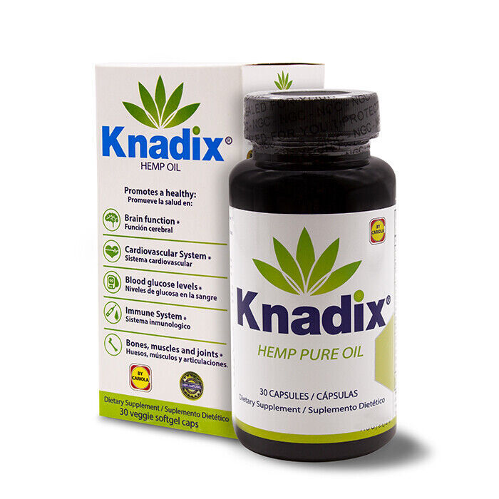 Knaidx Hemp Oil Dietary Supplement - 30 Softgel Capsules for sale ...