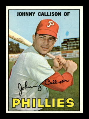 1967 Topps #85 Johnny Callison Philadelphia Phillies EX-MT+ Baseball ...