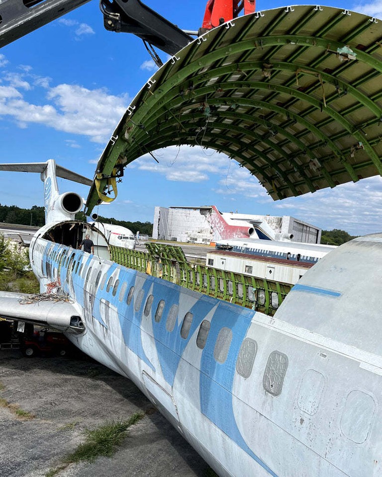 Pan Am American Boeing 727-200 Tail #N385PA Blue Aluminum Jet Plane ...
