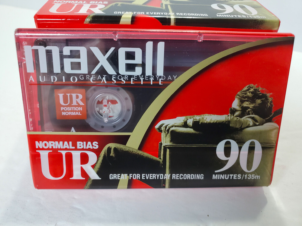Lot of 5 MAXWELL UR 90 Minute Blank Audio Cassette Normal Bias Tapes ...