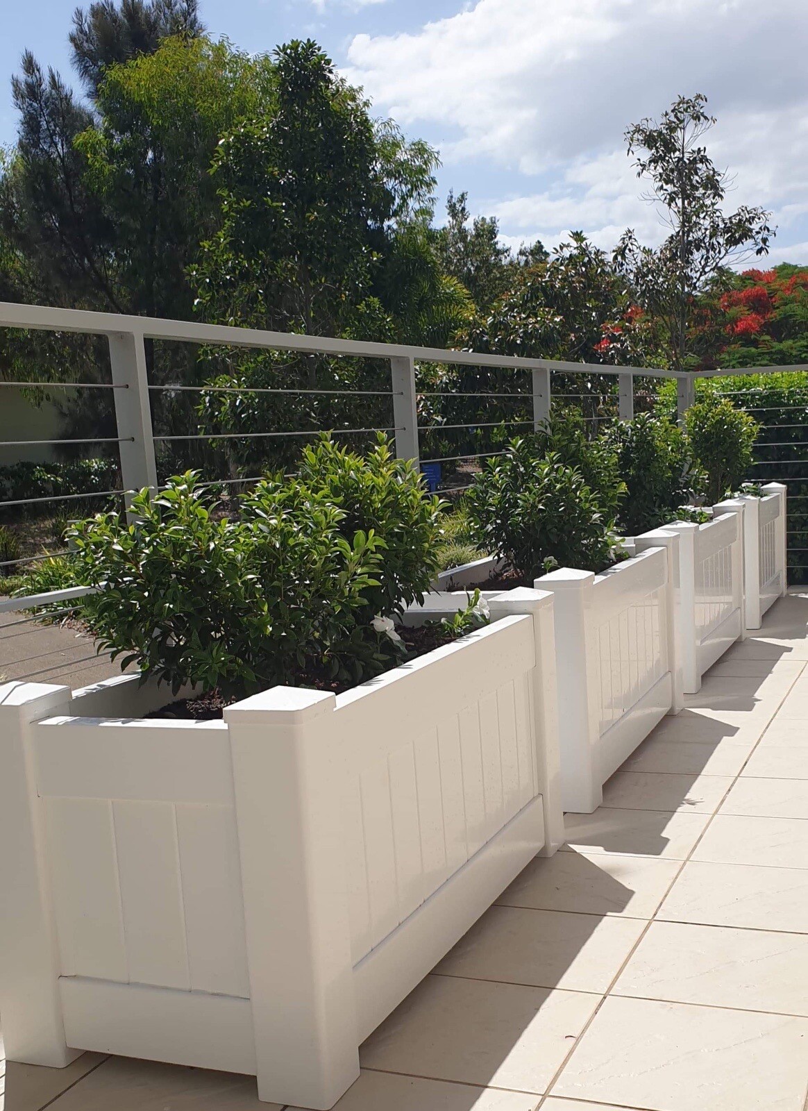 Small Hamptons Style, Planter Box, UV stable PVC. | eBay Australia