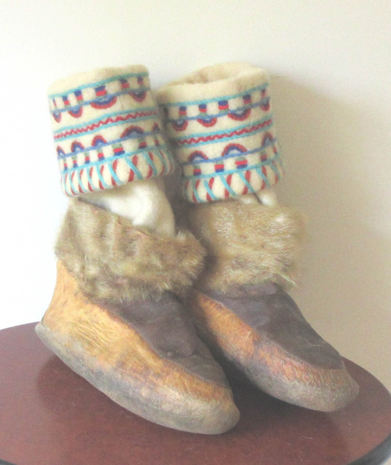 Authentic Vintage Indigenous Boots Hand stitched, Wo… - Gem