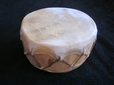 Small Handmade DRUM Stretched Rawhide 7 1/2" x 4" | eBay