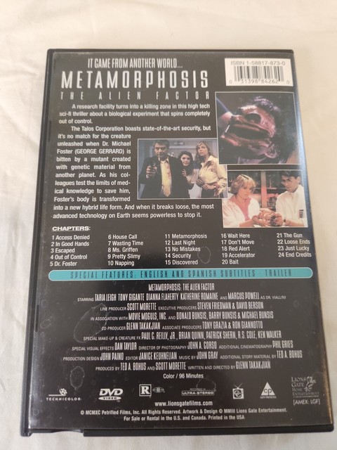 Metamorphosis (1987) (DVD, 1990) for sale online | eBay