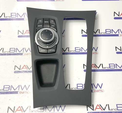 BMW X5 X6 E70 E71 CIC SAT NAT iDrive Controller + Bezel Frame Trim RHD ...