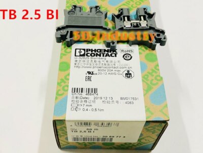 50Pcs/Box New For PHOENIX CONTACT terminal block TB 2.5 BI 3059773 | eBay