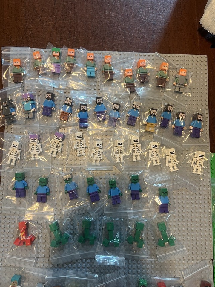 Lego Minecraft Minifigure Lot | eBay