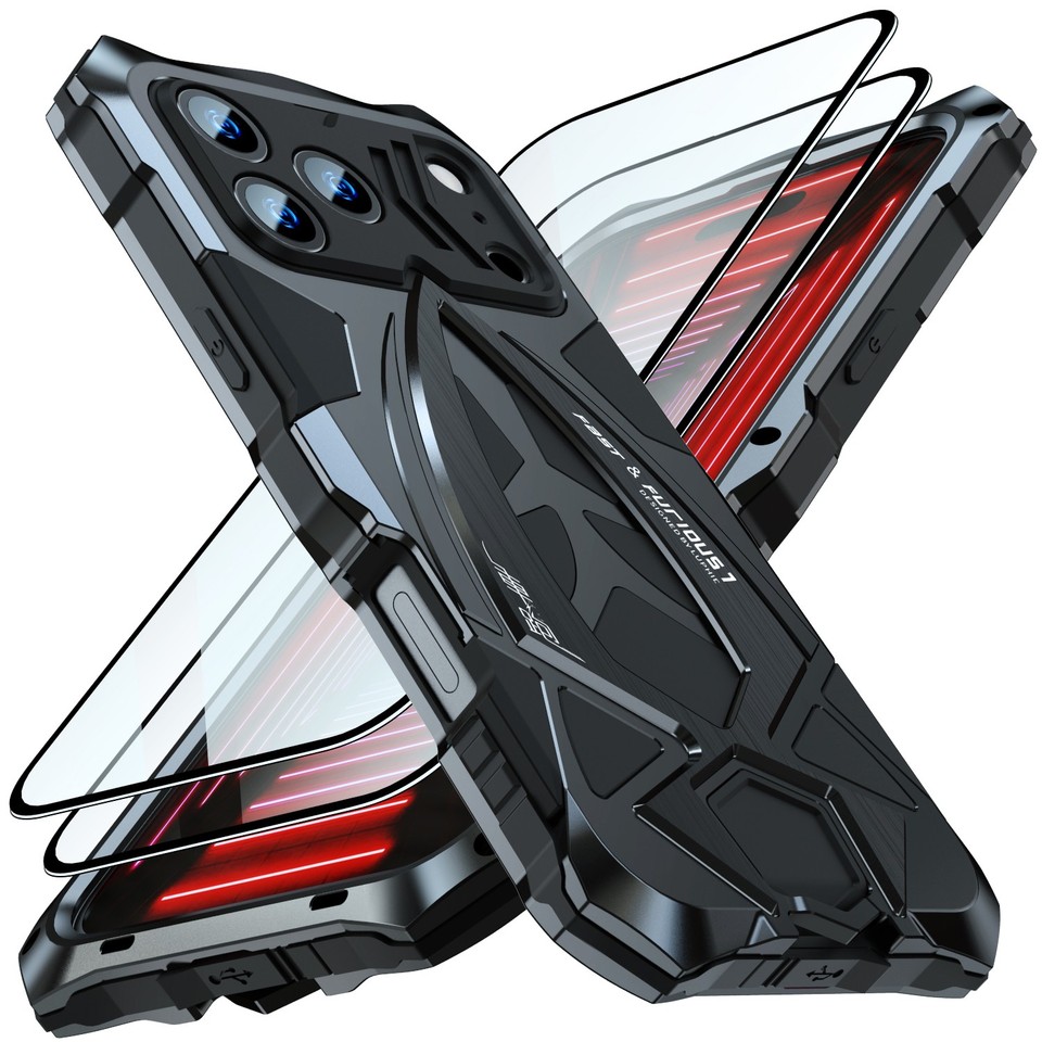 Armor Case Cover for iPhone 17 Pro Max Metal Bumper Heavy Duty Full ...