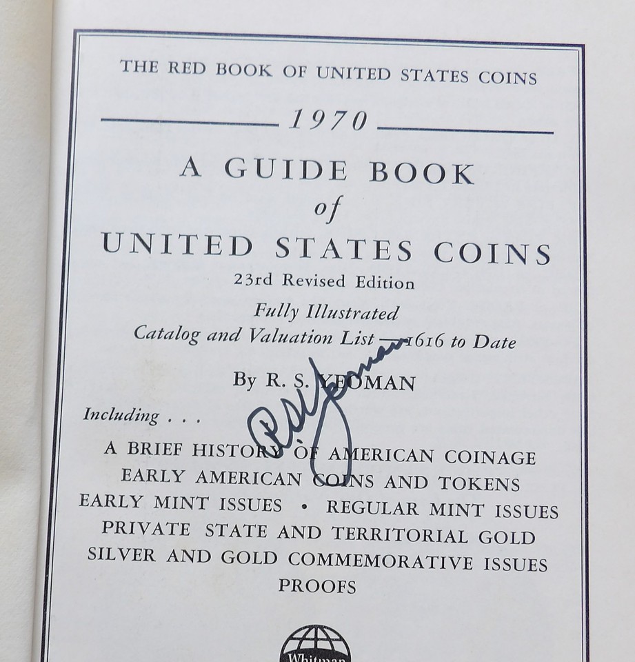 Guide Book Book of U.S. Coins ("Red Book") Autograped by R.S. Yeoman | eBay