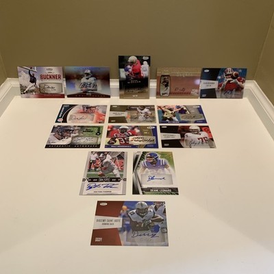 Lot of 14 Authentic Autograph Football Cards NFL NCAA | eBay