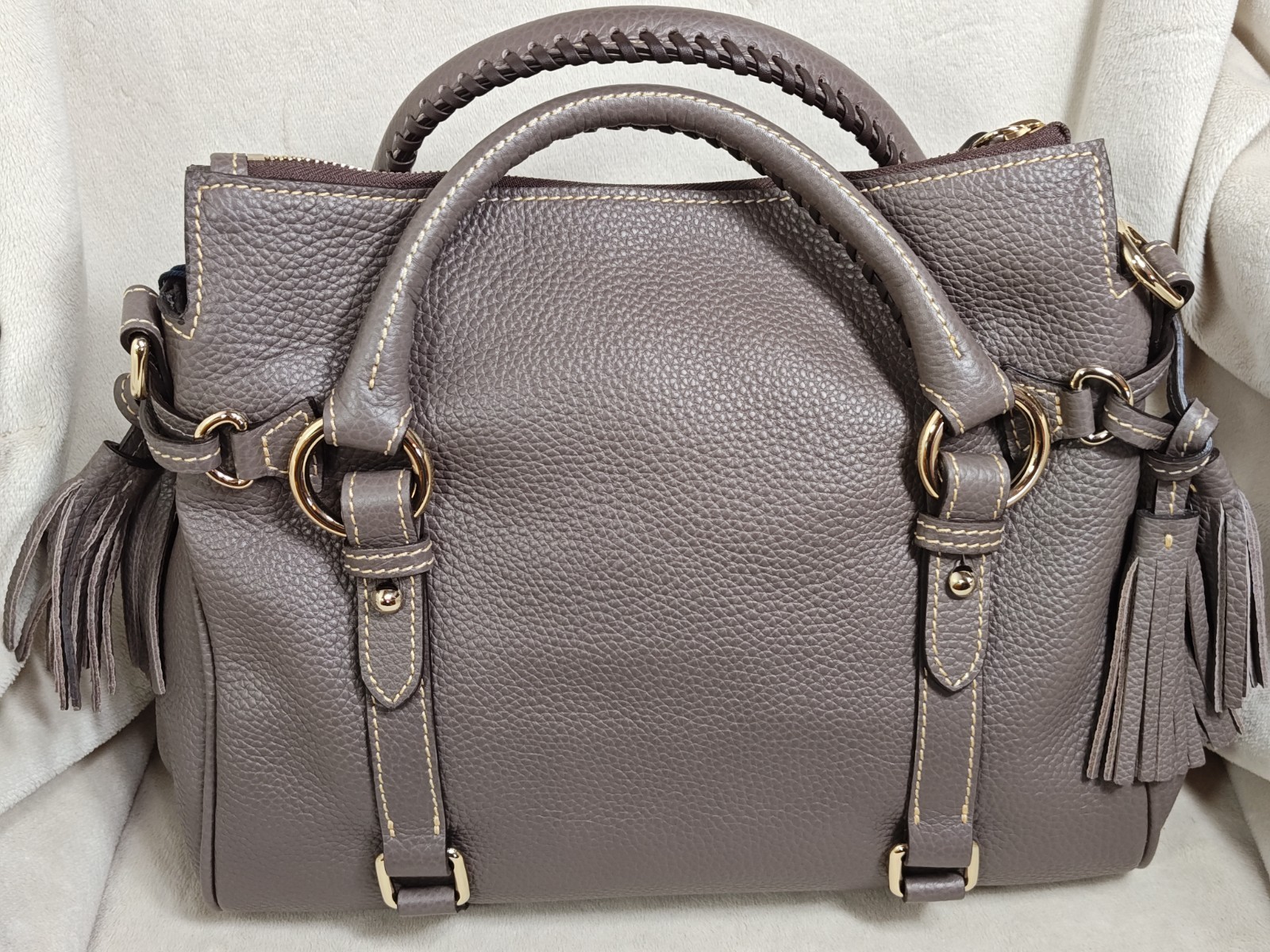 Dooney & Bourke Pebble Grain Satchel 🐘 Elephant 🐘 Color Made In USA | eBay